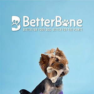 BetterBone - All-Natural, Nylon-Free Dog Chew Toys - Soft Density - Ideal for Light to Moderate Chewers - Non-Toxic, Promotes Dental Health, Splinter-Resistant, Sustainably Made