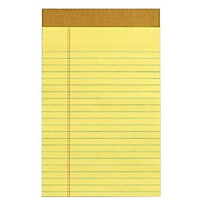 Tops Perforated Junior Pad, Canary Yellow, 24 Count