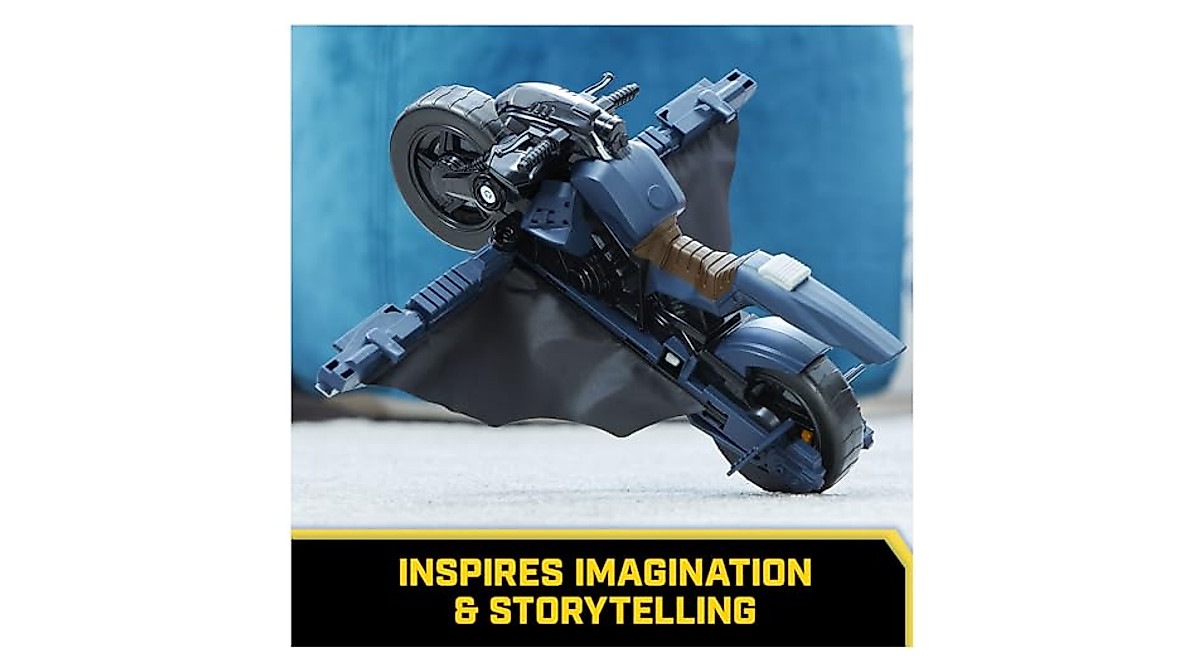 Transforming 2-in-1 Batcycle & Batglider Toy for Kids