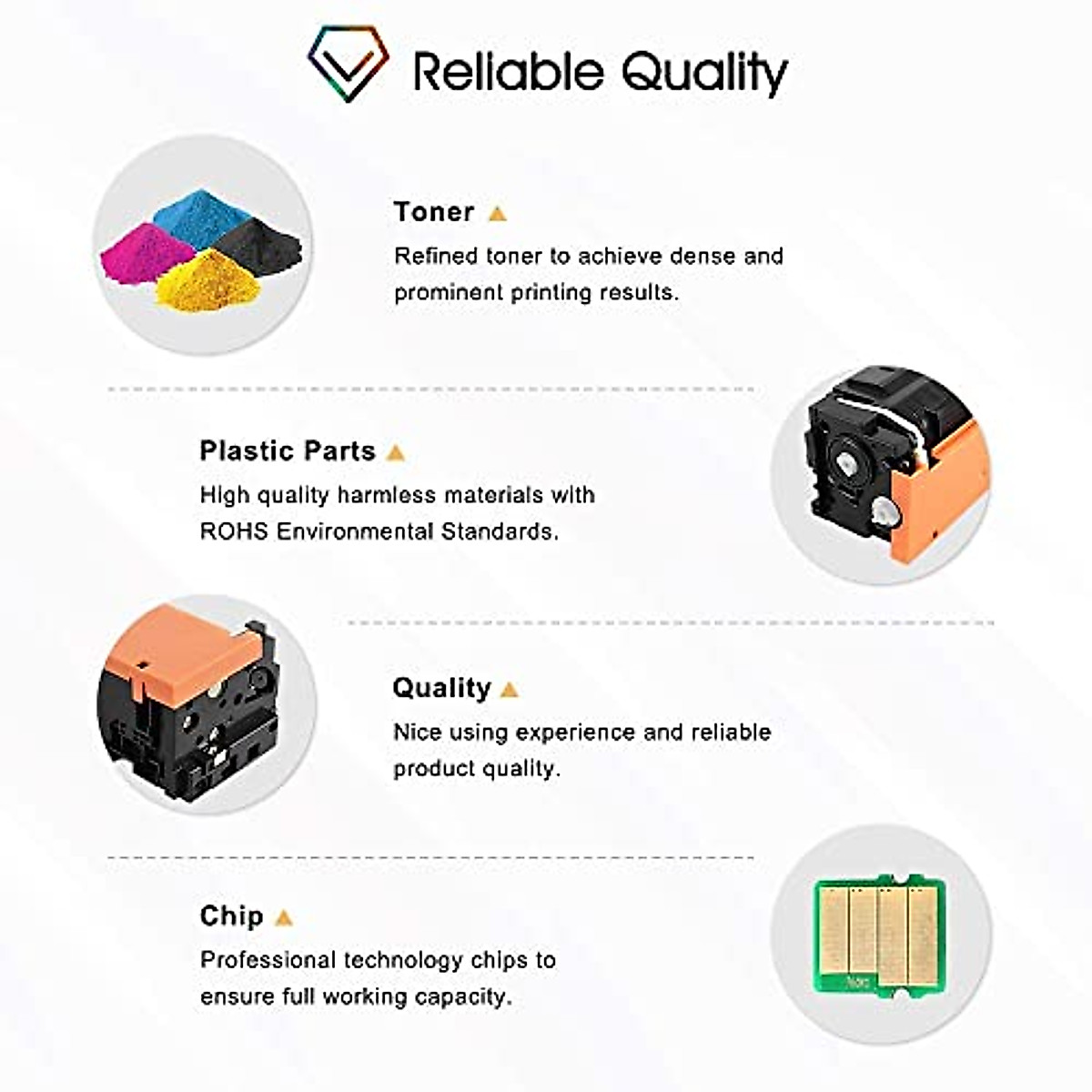 Cool Toner Compatible Toner Cartridge Replacement for HP 201X 201A CF400X CF400A Color Pro MFP M277dw M252dw M277c6 M277n M252n M277 M252 Toner Printer Ink (Black Cyan Yellow Magenta, 4-Pack)