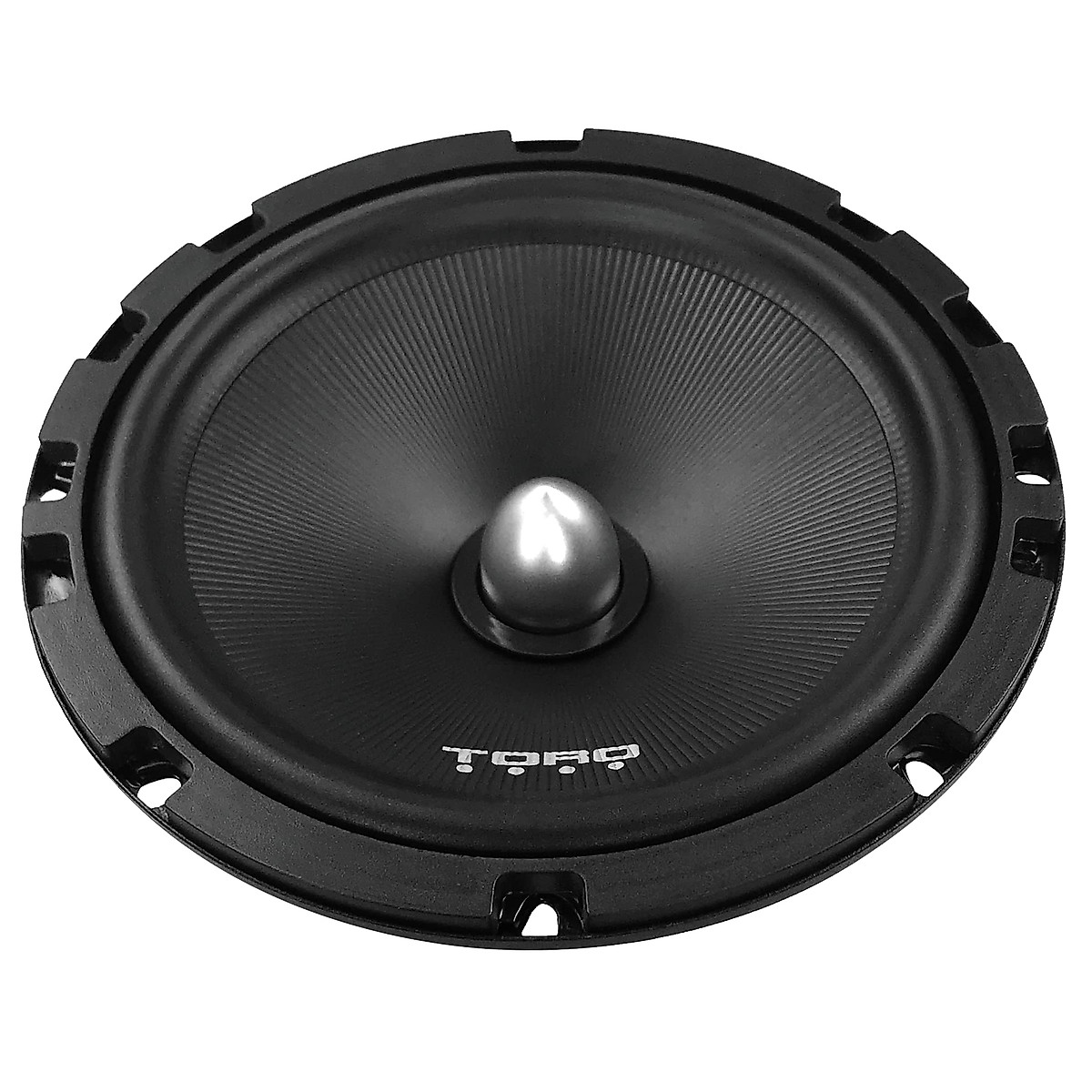 TORO TECH – F6K, 6.5 Inch Component Car Speaker Set - 200 Watt MAX / 100 Watts RMS, 13mm Ferro Fluid Tweeters, 4 Ohm, 1” KSV Voice Coils. Two Speakers, 2 Tweeters, 2 Crossovers, 2 Grills(Sold As Pair)