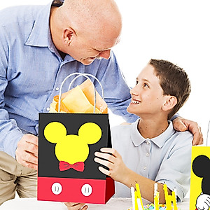 DLBEAUTY 16PCS Mouse Party Bags, Gift Favor Bags, Mouse Birthday Party Supplies, Mouse Decorations, Baby Shower