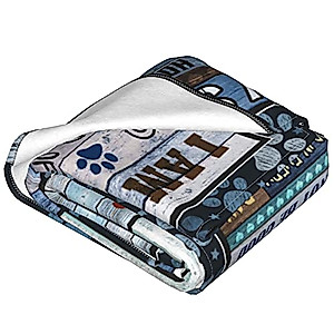 to My Son Blanket from Mom Ultra Soft Flannel Throw Blankets for Christmas Birthday Gifts 50"x40"