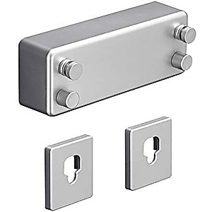 Retractable Clothesline Adjustable Drying Line for Cloth Laundry Outdoor/Indoor with Stainless Steel Double Rope Wall Mounted 13.8 Feets Clothsline (Gray)