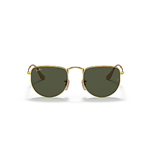 Ray-Ban RB3958 Elon Round Sunglasses, Legend Gold/Green, 50 mm