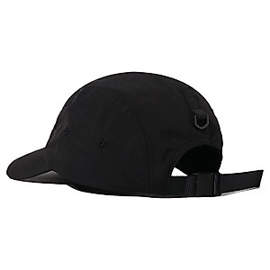 Croogo Quick Dry 5 Panel Hat Baseball Cap UV Waterproof Dad Hat Golf Sunshade Peaked Cap Running Hat for Men Women,Black-GD50