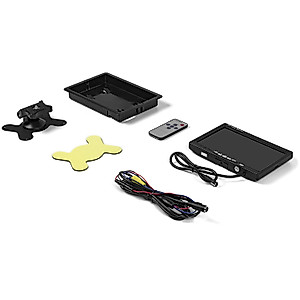 WickedHD WRC-LCD 7 Inch High Resolution Rotating Color TFT LCD Display Monitor with Remote Control and Mounting Bracket