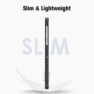 Fintie Slim Case for Samsung Galaxy Tab S8 2022/Tab S7 2020 11 Inch (Model SM-X700/X706/T870/T875/T878) with S Pen Holder, Ultra Lightweight Tri-Fold Stand Cover with Auto Wake/Sleep, Black