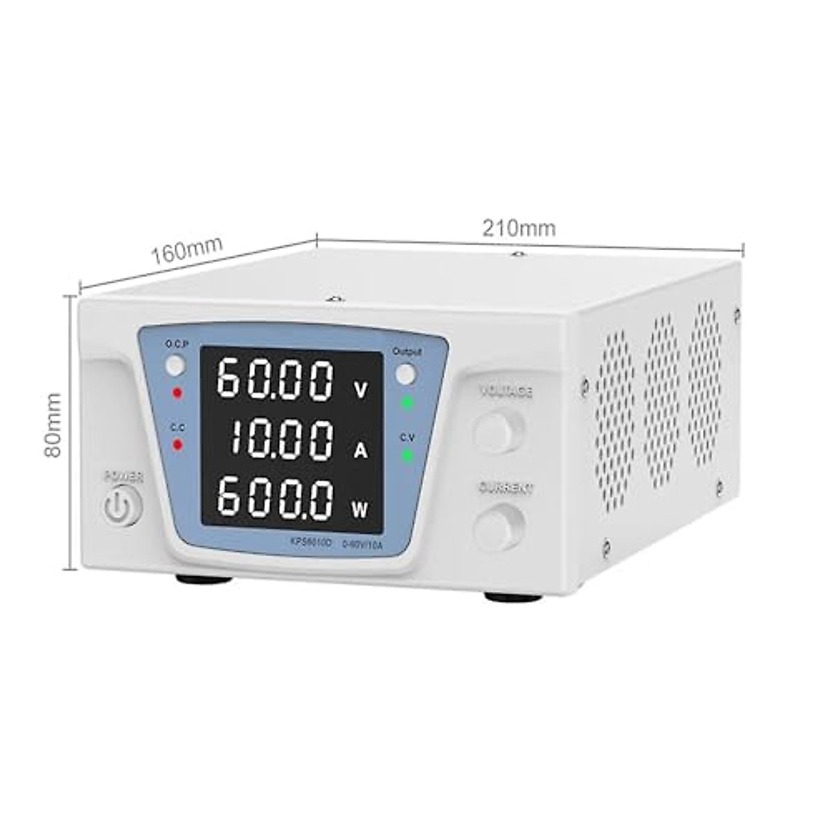Dc Power Supply stabilized Power Supply Adjustable Variable Digital Regulated Bench Source 60V 10A 30V 20A(KPS6010D 60V 10A,110V)