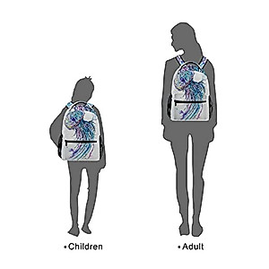 Ocean Jellyfish School Backpack Bookbag for Boys Girls Teens Casual Travel Bag Computer Laptop Daypack