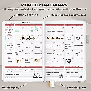 Clever Fox Daily Planner 2nd Edition – Undated Time Block Task Organizer with Hourly Schedule & To-do list – A5, 6 Months (White)