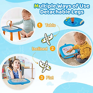 KIKIDEX Toddlers Toys Age 1-3, Magnetic Drawing Board, Toddler Girl Toys for 1-2 Year Old, Doodle Board Pad Learning and Educational Toys for 1 2 3 Year Old Baby Kids Birthday Gift