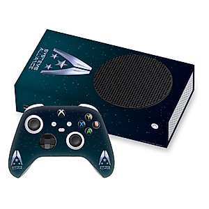 Head Case Designs Officially Licensed EA Bioware Mass Effect Systems Alliance Logo Graphics Vinyl Sticker Gaming Skin Decal Cover Compatible With Xbox Series S Console and Controller Bundle