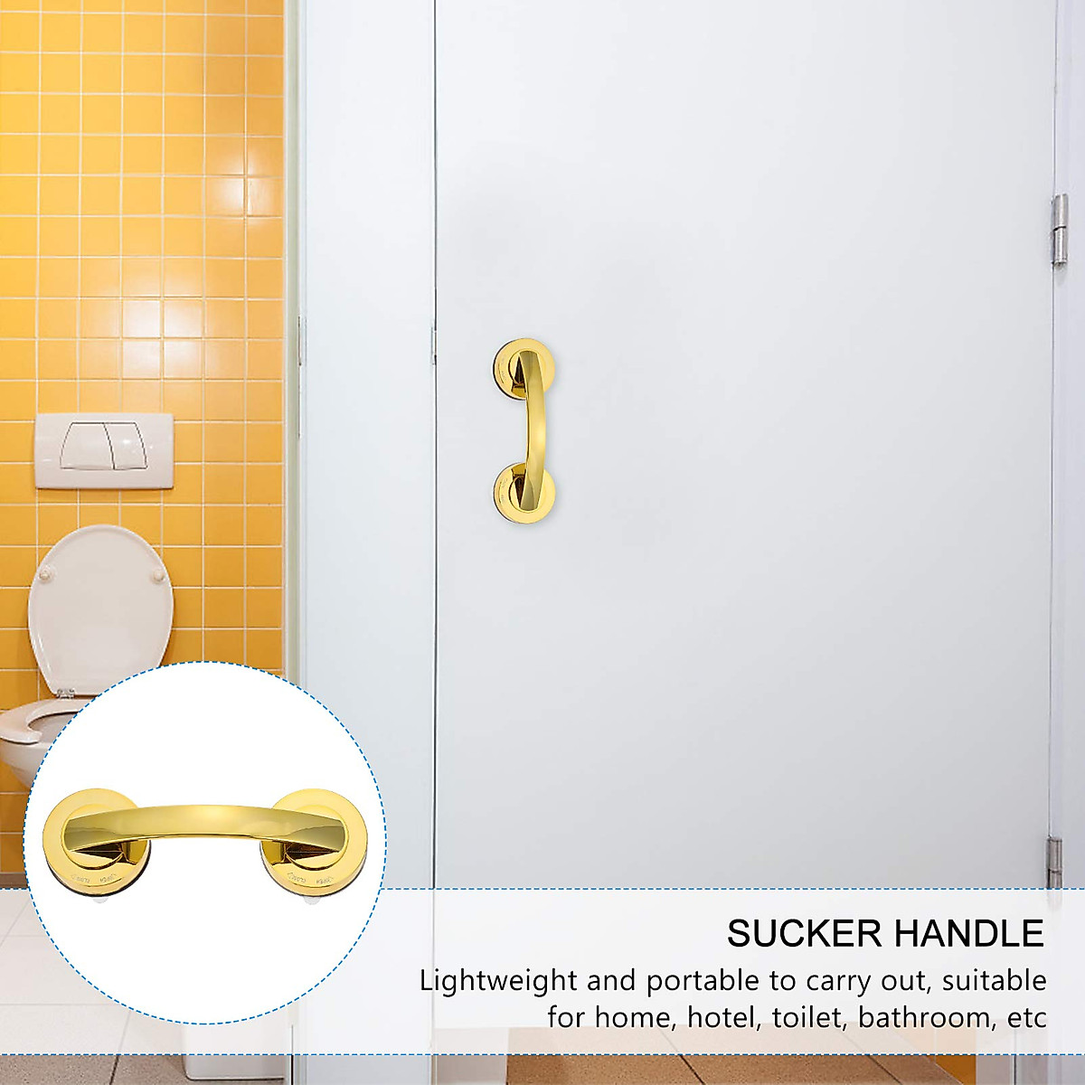 Cabilock 1pc Suction Handrail Bathroom Handrail Shower Bars Handicap Grab Bars Bathtub Safety Rail Kitchen Hand Rest The Injury Safety Handle Plastic Elder Advanced Door Handle