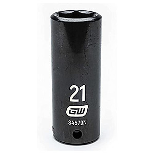 GEARWRENCH 1/2" Drive 6 Pt. Deep Impact Socket, 21mm - 84579N