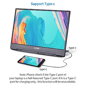 G-STORY 4K Portable Monitor,15.6 Inch UHD 4K Portable Gaming Monitor, IPS Eye Care Second Screen with FreeSync, Mini HDMI HDR, USB C Portable Monitor for Laptop PS5 PS4 NS Phone, Bracket Integrated