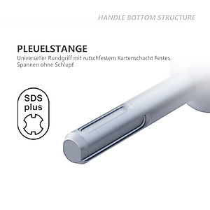 GSTK 10pcs Concrete Hole Saw Set （30mm 40mm 50mm 65mm）with SDS Plus Shank Connecting Rod and 5pcs Dust Catchers, Concrete Hole Saw Kit for Concrete|Cement|Brick Stone|Wall.