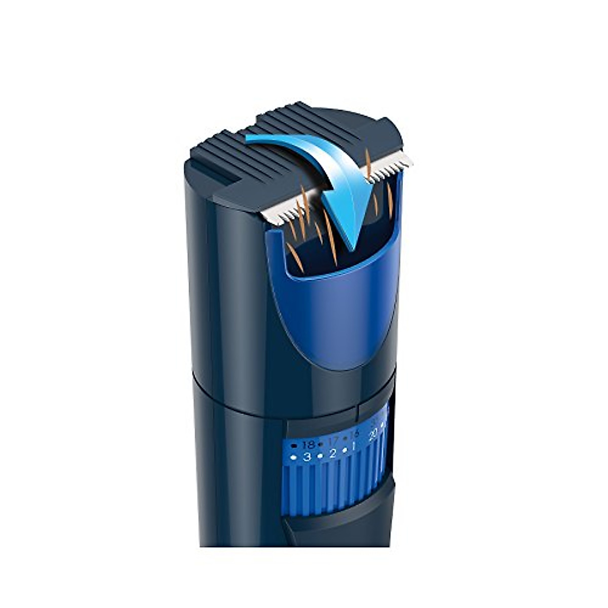 ConairMAN Cordless Beard & Mustache Trimmer for Men, 39 Total Settings with Hair Collector