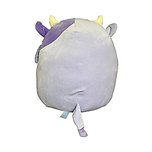 Squishmallows Official Kellytoy Squishy Soft Plush Toy Animal (14 Inch, Bubba The Purple Cow)