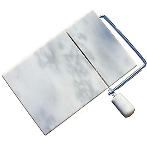 CraftsOfEgypt Marble Cheese Slicer for Block Cheese, Stylish Cheese Slicer Wire, and Convenient Cheese Cutter Board with Wire Cutter