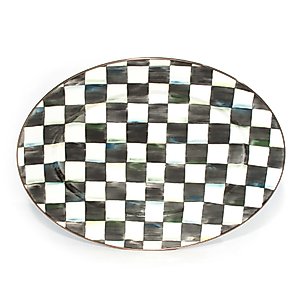 MACKENZIE-CHILDS Courtly Check Enamel Oval Platter - Medium