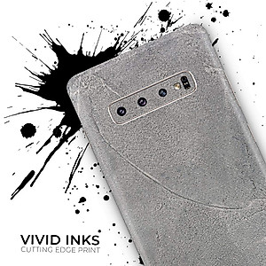 DesignSkinz Gray Cracked Concrete Protective Vinyl Decal Wrap Skin Cover Compatible with The Samsung Galaxy S20 (Screen Trim & Back Glass Skin)