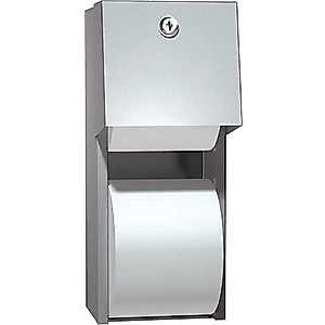 ASI 10-0030 Stainless steel double roll toilet paper tissue dispenser