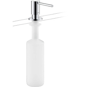 AXOR Bath and Kitchen Sink Soap Dispenser 3-inch, Modern Soap Dispenser in Polished Nickel, 42818831