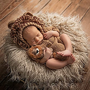 M&G House Newborn Photography Props Lion Costume Baby Photo Shoot Accessories Fits 0-2 Months(Lion Outfit)