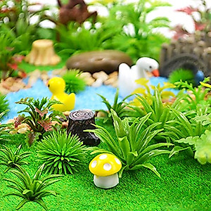 100pcs Model Trees Miniature Plants Fairy Garden Trees Model Scenery Artificial Wargame Trees Model Railroad Scenery Diorama Supplies Scenery Landscape