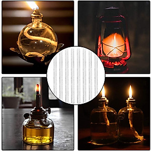 20 Pcs Wick for Tiki Torch, 9.85 inch Long Lasting 1/2-Inch Tiki Torches Wicks Replacement, DIY Outdoor Fiberglass Tiki Wick