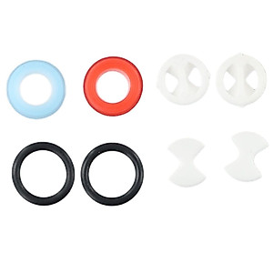 8 Pcs Pleochroic Faucet Washers Ceramic Disc Cartridges Silicon Washer Insert Turn Replacement for Valve Tap Faucet Parts