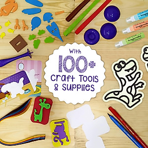 Imagimake 5 in 1 Awesome Craft Kit | Over 15 Projects - Creative DIY Arts & Crafts, Craft Kit for Kids | Gifts for 5 6 7 8 9 10 11 12 Years Old Girls & Boys | Kids Toys, Arts and Crafts for Kids
