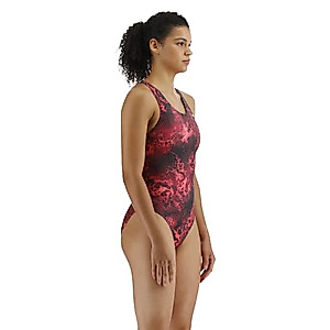 TYR Women's Standard Durafast Lite Maxfit Swimsuit, Diploria Red, 36