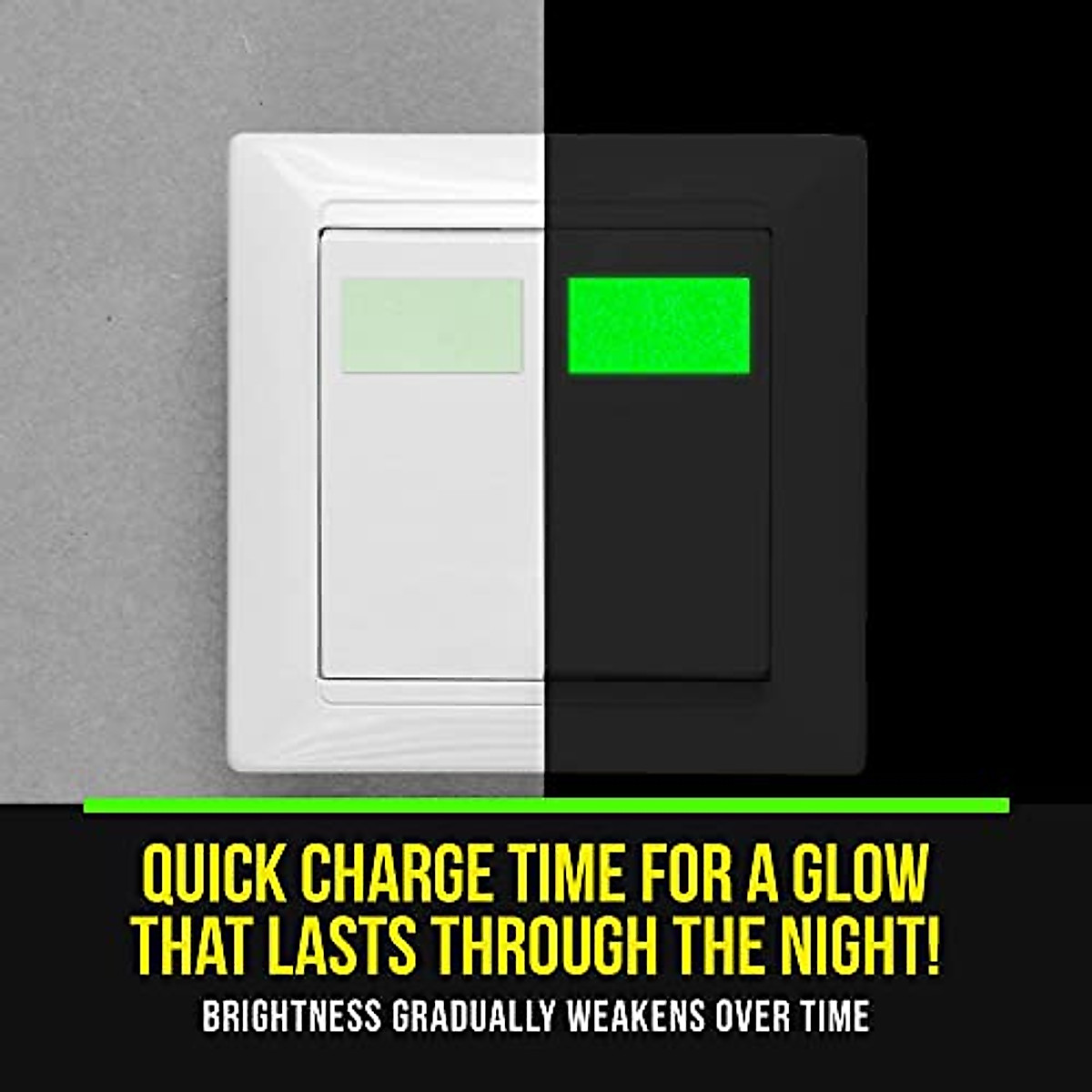 Lockport Glow in The Dark Tape — 2 Pack — 60 Ft x 1 Inch of Bright, Rechargeable, & Long-Lasting Fluorescent Tape — Luminous Tape for Outdoor Sports, Night Decorations, and Home Marking