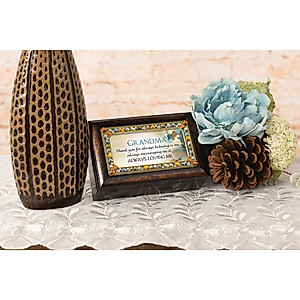 Cottage Garden Grandma Thank You for Believing in Me Amber Jewelry Petite Music Box Plays Wind Beneath My Wings