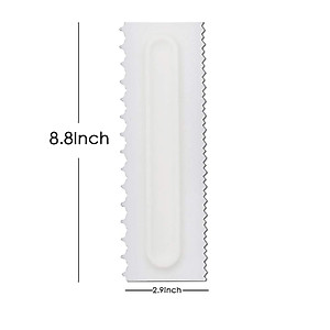 4 Pcs/set Cake Scraper Decorating Plastic Sawtooth Comb Mousse Butter Cream Cake Edge Tools Plastic Sawtooth Cake Icing Smoother Kitchen Baking Cake Edge DIY Tool