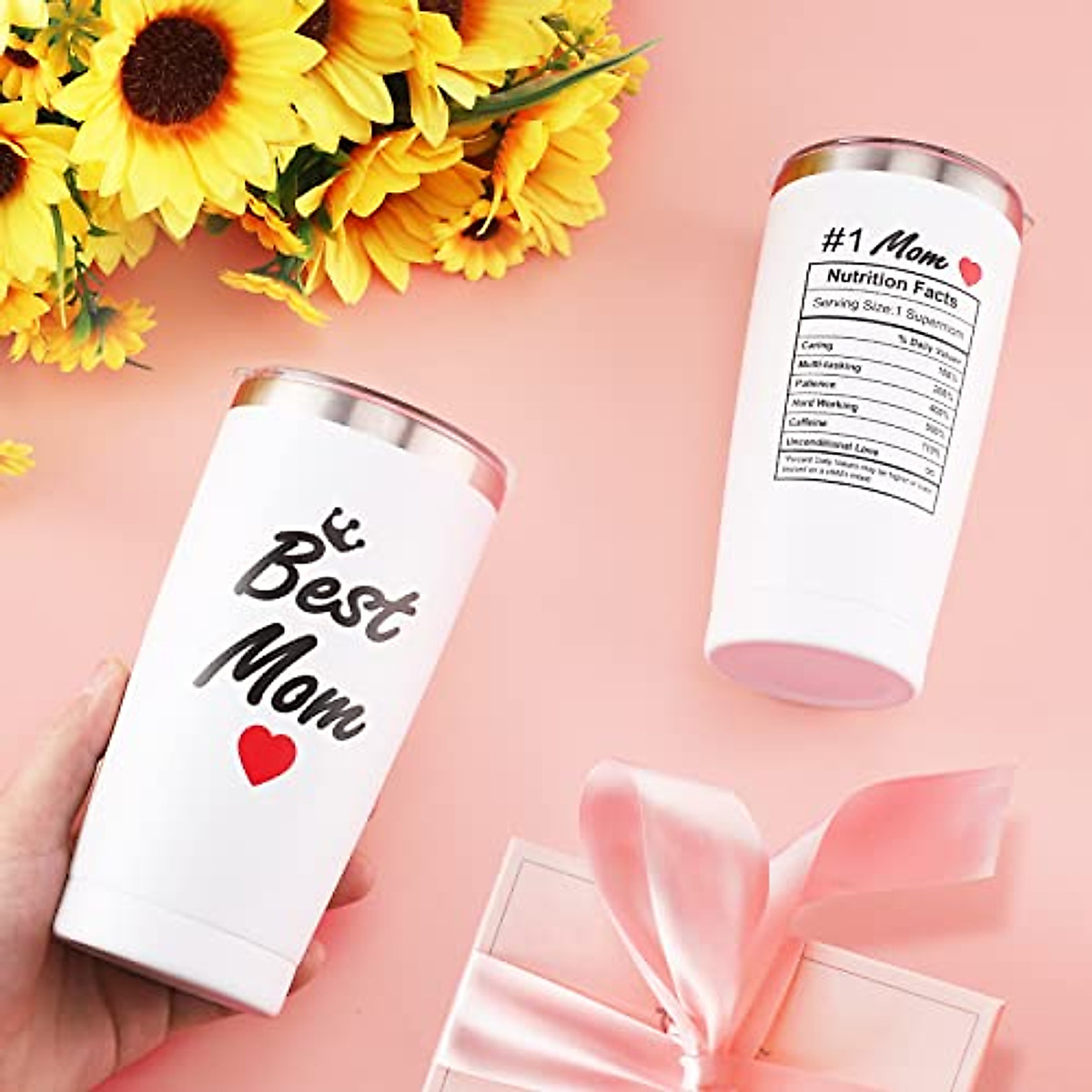 HAOYUNTE Mothers Day Gifts for Mom,Mom Tumbler,Christmas Gifts for Mom from Daughter,Cool Christmas Birthday Gifts for Mom,Gifts for Women,20 Oz