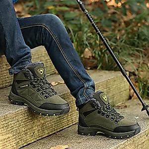 JUMESGU Warehouse Deals Today Men's Boots Hiking Boots for Men Casual Boots Mens Water-Resistant Chukka Boots Today