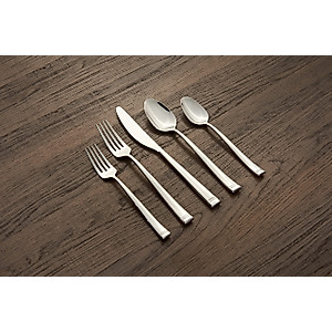 Cambridge Silversmiths Kingsland Mirror 20 Piece Flatware Set, Service for Four, silver