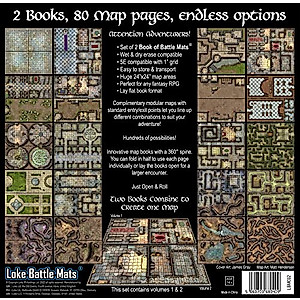 Castles, Crypts & Caverns Books of Battle Mats