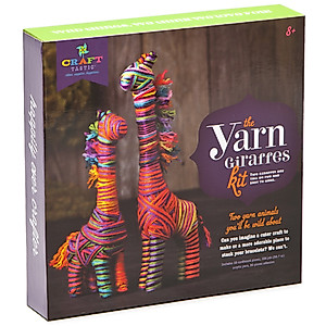 Craft-tastic – Yarn Giraffes Kit – Craft Kit Makes 2 Yarn-Wrapped Giraffes