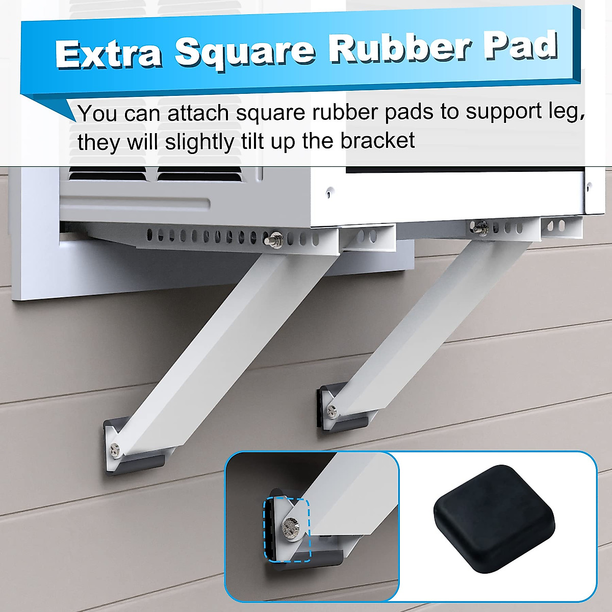 Air Jade Window Air Conditioner Bracket, Drill-Less Window AC Support Heavy Duty, Easy Installation No Drilling Required, Up to 200 lbs