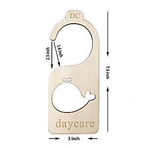 Goldenvalueable Baby Closet Dividers Wooden Animal Style for Nursery - 8PCS