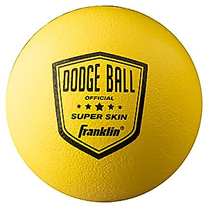 Franklin Sports Dodgeball Ball Set – Superskin-Coated Foam Balls for Playground Games – Small Dodgeballs for Gymnasium Games – Easy-Grip Foam Balls – Won’t Shred or Tear for Hours of Fun (pack of 6)