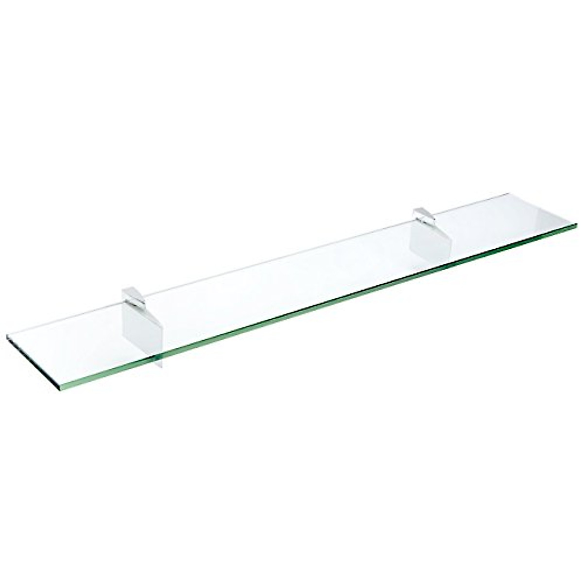 Spancraft Glass Raven Glass Shelf, Chrome, 4.75 x 24