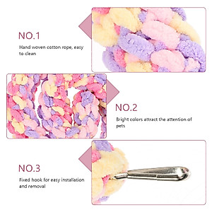 Alipis Sugar Glider Climbing Rope Bungee Rope Bird Toy Small Bird Chew Toys Interesting Parrot Chew Toys Rat Cage Accessories Climbing Hamster Toy Ferret Toy Cotton Rope Bite Parrot Stand