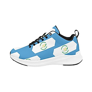AFFAMA Guatemala Flag Womens Lightweight Running Walking Shoes Casual Sneaker White