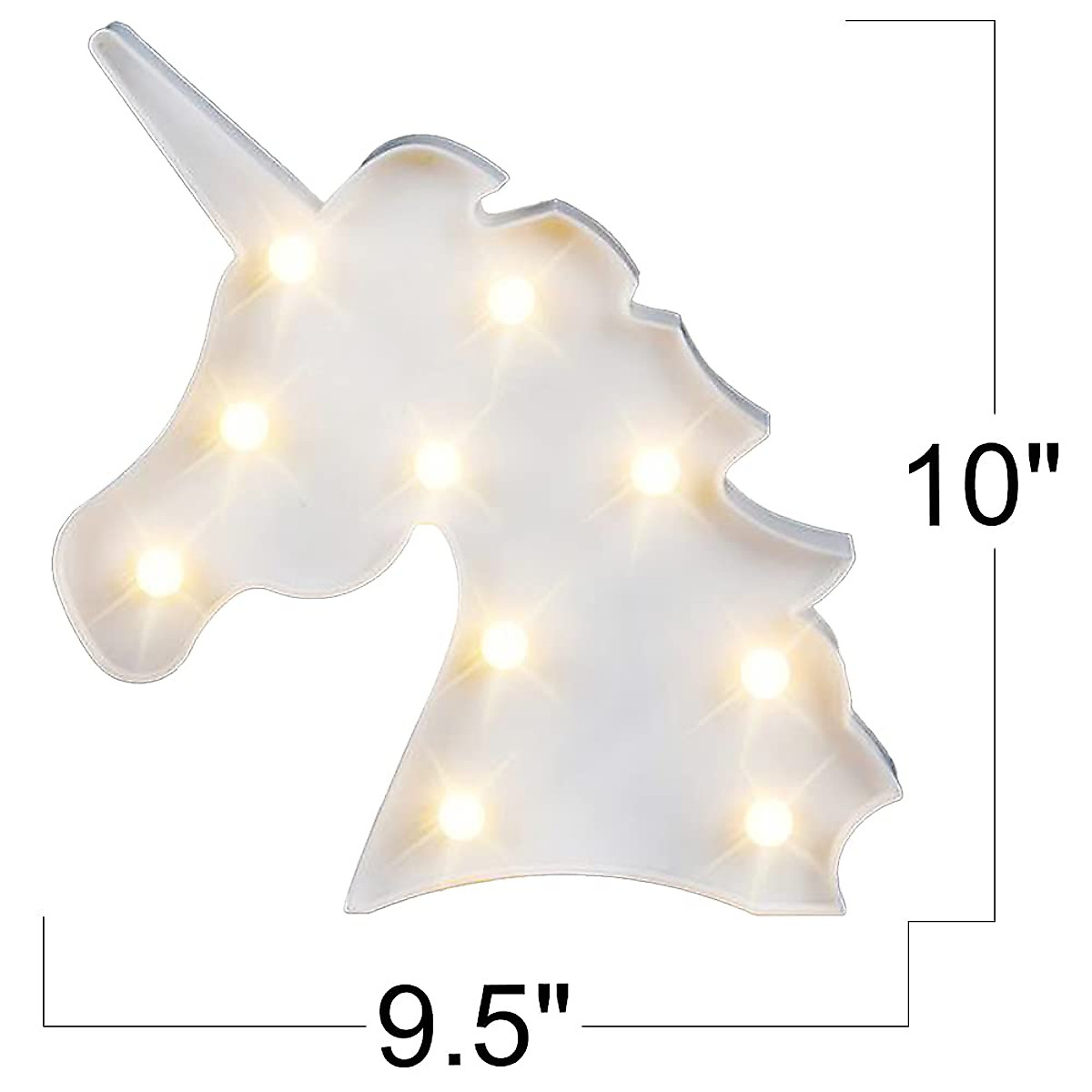ArtCreativity Unicorn LED Light Box, 1PC, Cute Unicorn Lamp for Kids with Warm LEDs, Night Light for Girls and Boys, Decoration for Bedroom, Living Room, and Playroom, Great Gift Idea