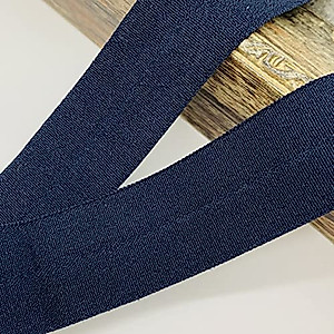 10/15/20/25mm 5yards Navy Blue Lace Trim Elastic Ribbon Fold Over Elastic Band for Sewing Lace Trim Waist Band